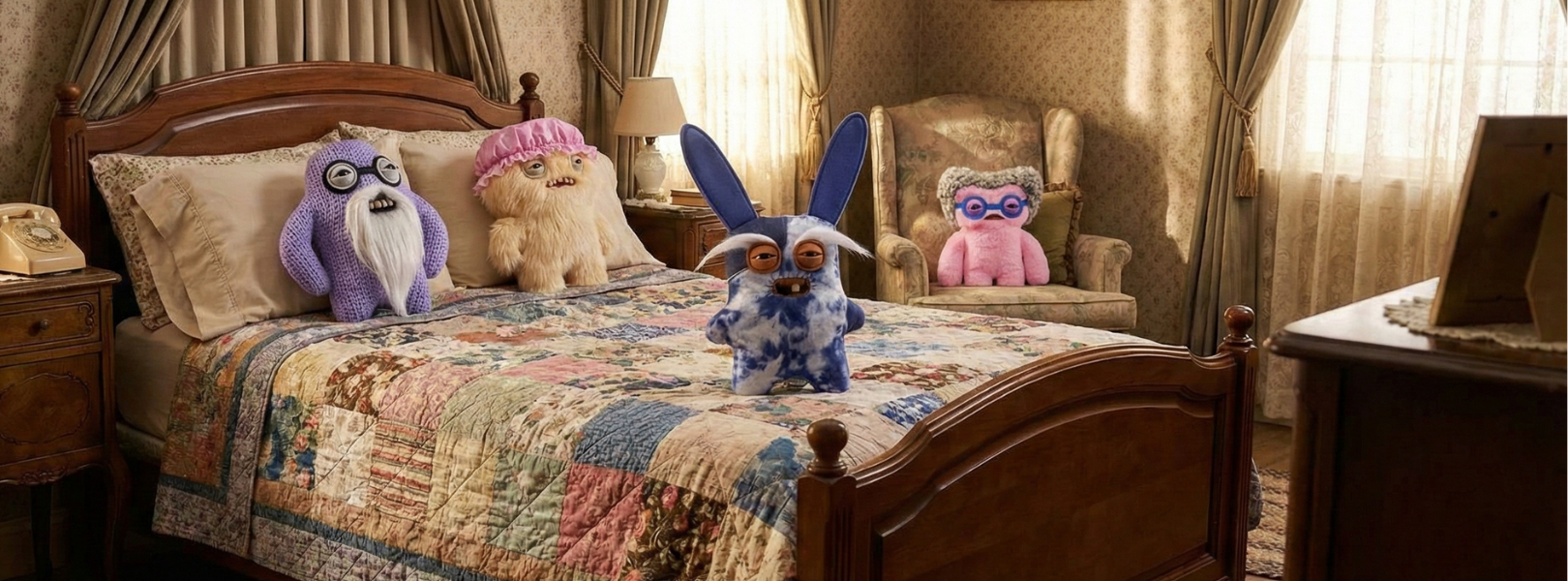 Fuggler Old Fogies | Cranky Senior Monster Plush | ReChild
