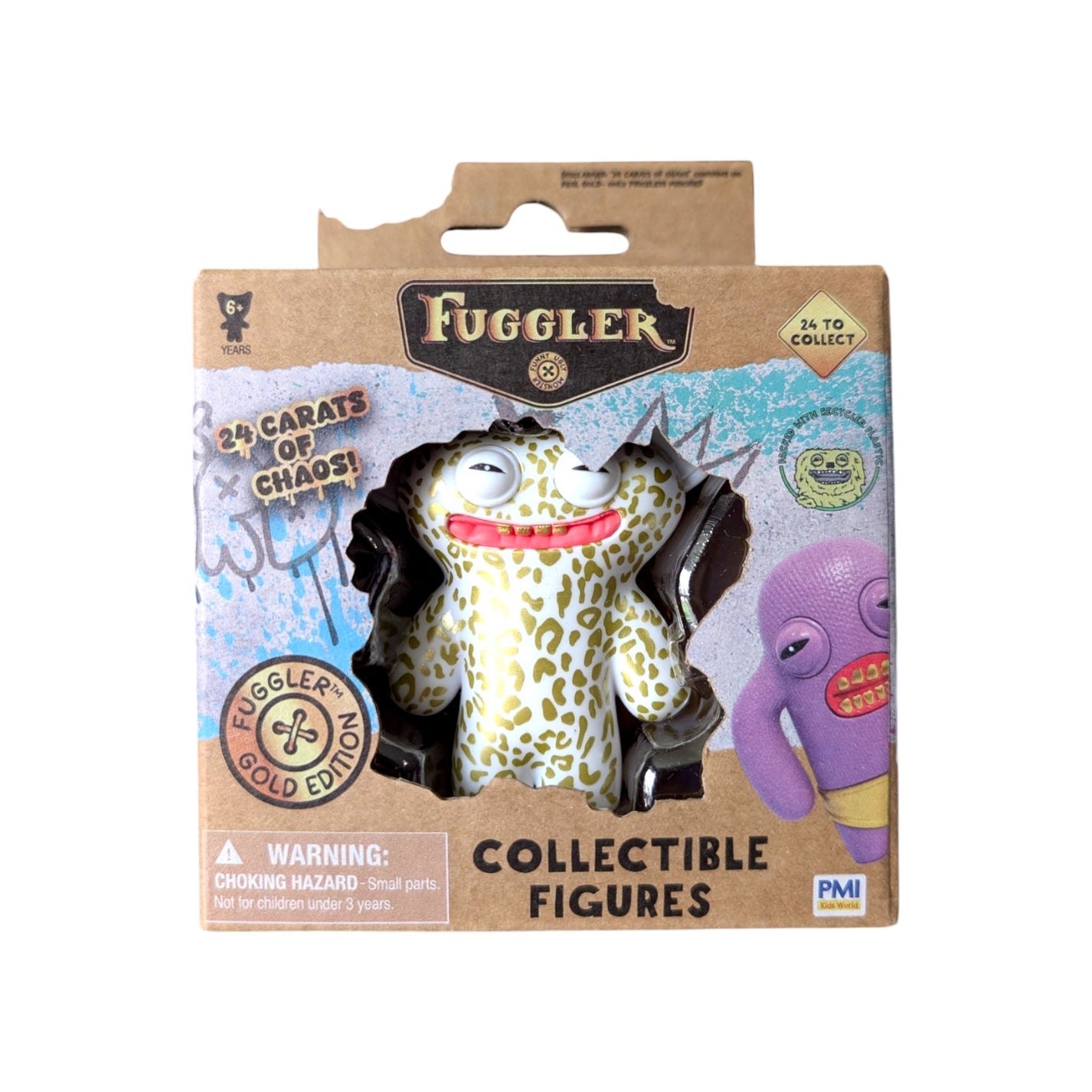 Fuggler Series 3 Gold Edition Figure - Grin Grin Leopard | ReChild
