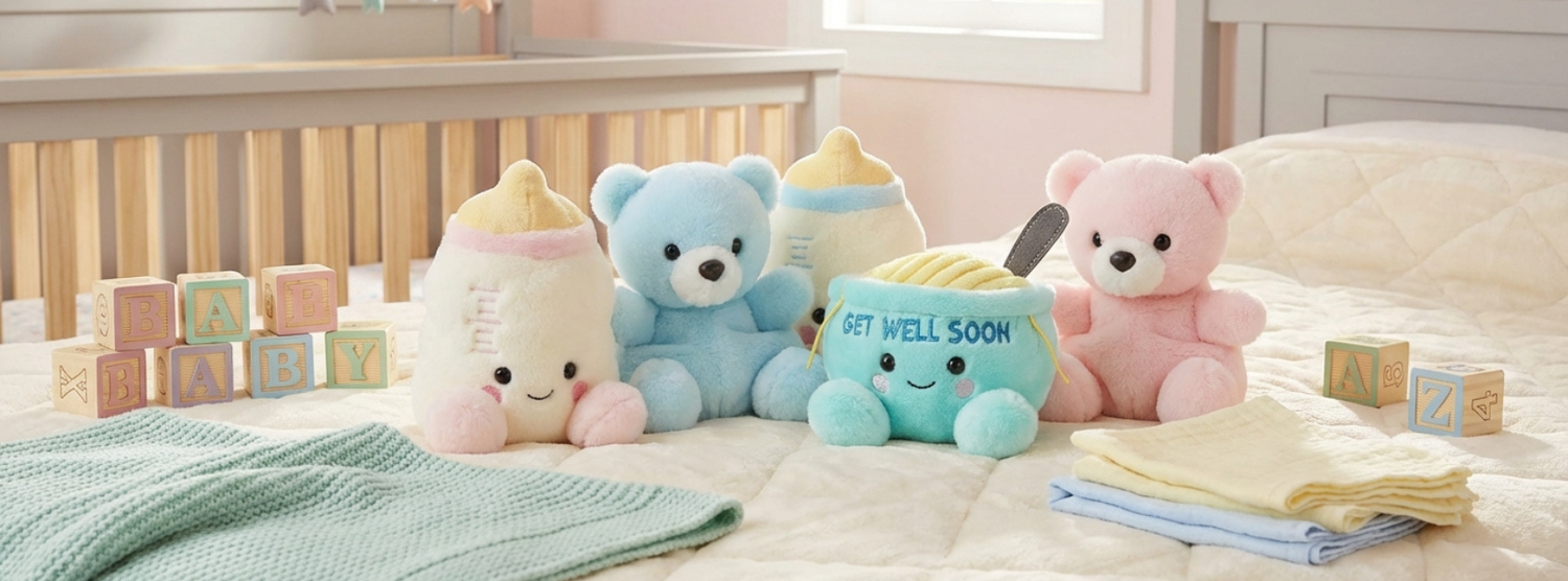 Palm Pals Sentiment | Get Well Soon & Baby Shower Plush | ReChild